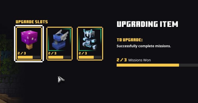 How Blacksmith Gear Upgrade in Minecraft Dungeons Works?